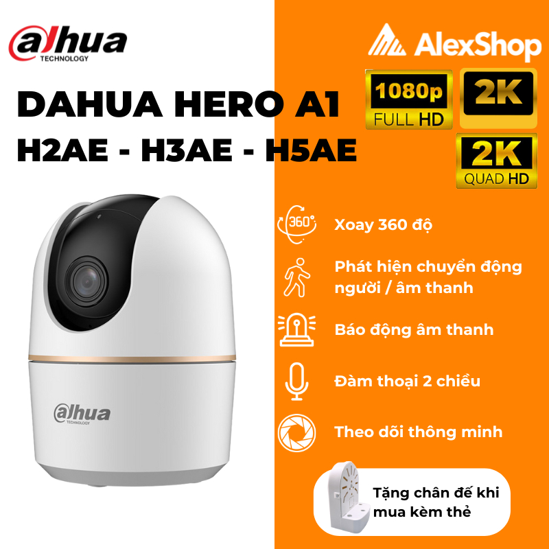 [2024] Camera Dahua Hero A1 H2AE - H3AE - H5AE, Camera Trong Nhà Xoay ...