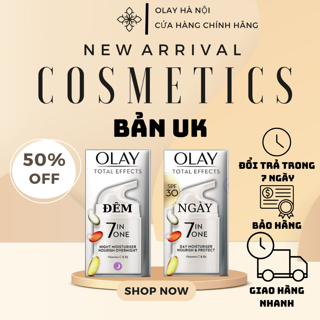 Kem Dưỡng Olay 7 in 1 NGÀY và ĐÊM bản UK | Shopee Việt Nam