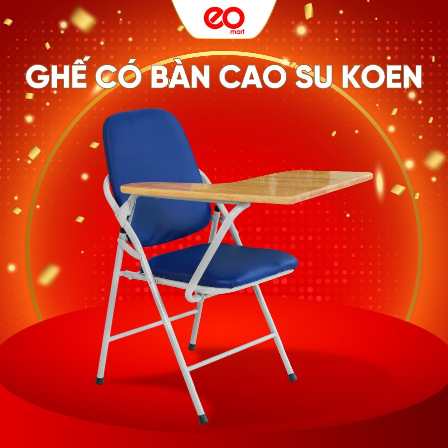Ghế Liền Bàn Cao Su Loại Lớn Koen H1. Gấp Liền Bàn Học Dành Cho Học ...