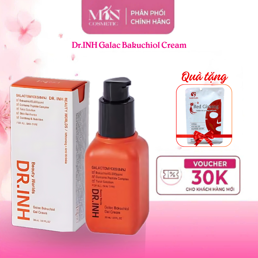 Dr.INH Galac Bakuchiol Cream - Kem Dưỡng Ẩm Giảm Nếp Nhăn, Tăng Cường Độ Dàn Hồi, Giảm Nếp Nhăn ...