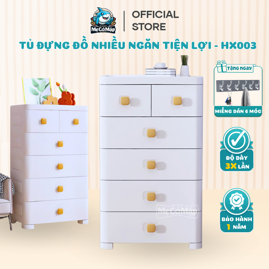 Tủ Nhựa Cho Bé Dày Dặn Chính Hãng Pakey- HX003, Tủ Quần Áo Nhiều Ngăn Đa Năng Có Bánh Xe Bảo ...