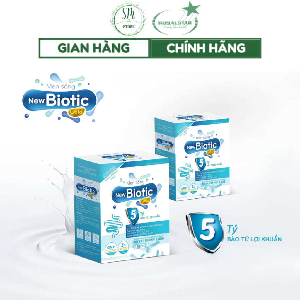 Men Vi Sinh New Biotic Gold 5 tỷ lợi khuẩn, Men Vi Sinh Cho bé Sao ...