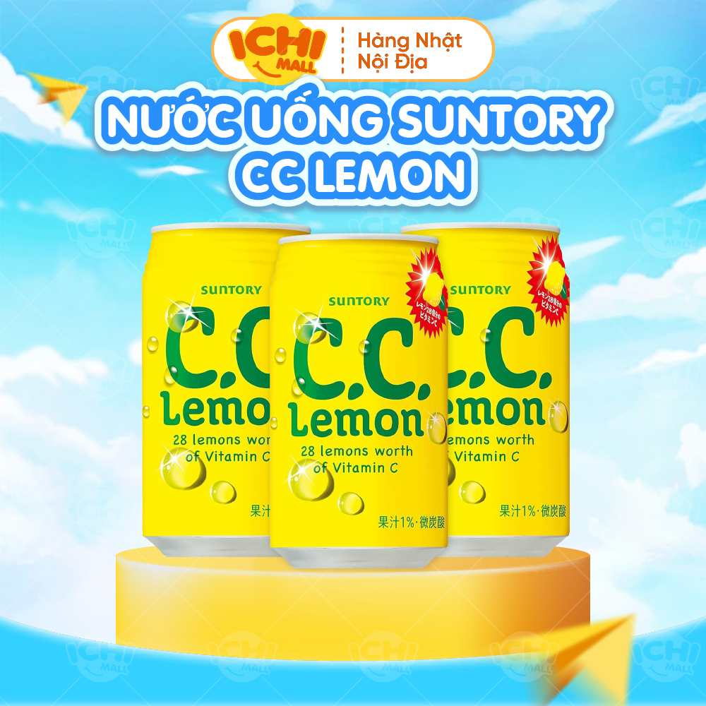 Nước uống Suntory CC Lemon 350ml _Ichimall | Shopee Việt Nam