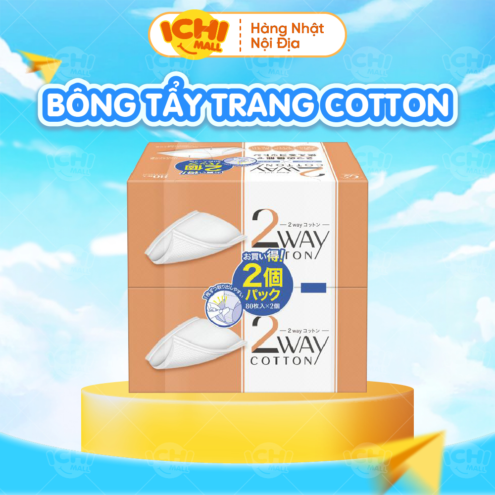 Bông tẩy trang Cotton Labo Clean Puff Nhật Bản 80 miếng/hộp | Shopee ...