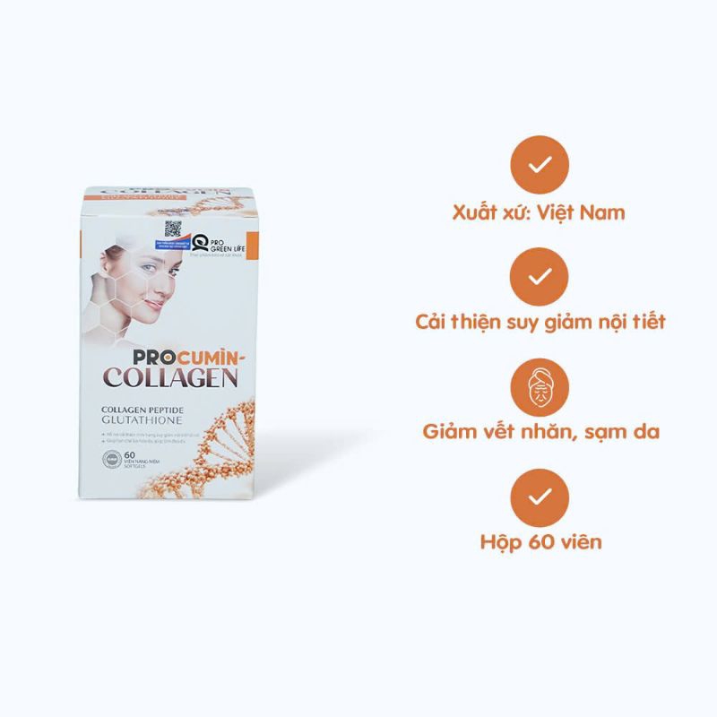 Viên uống Procumin – Collagen hỗ trợ cải thiện suy giảm nội tiết (Hộp ...