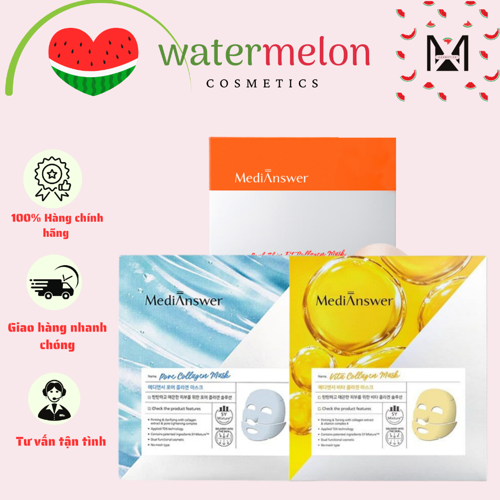 Mặt Nạ Collagen MediAnswer Mặt Nạ Thạch Medi Answer Mask - Full Hộp 5 ...