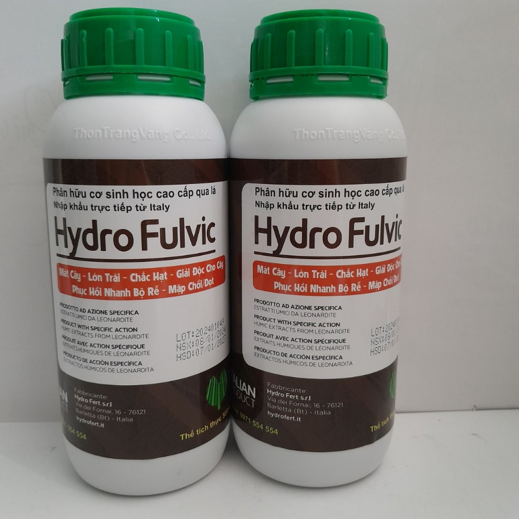 Phân hữu cơ sinh học Hydro Fulvic chai 500ml nguyên liệu nhập khẩu ...