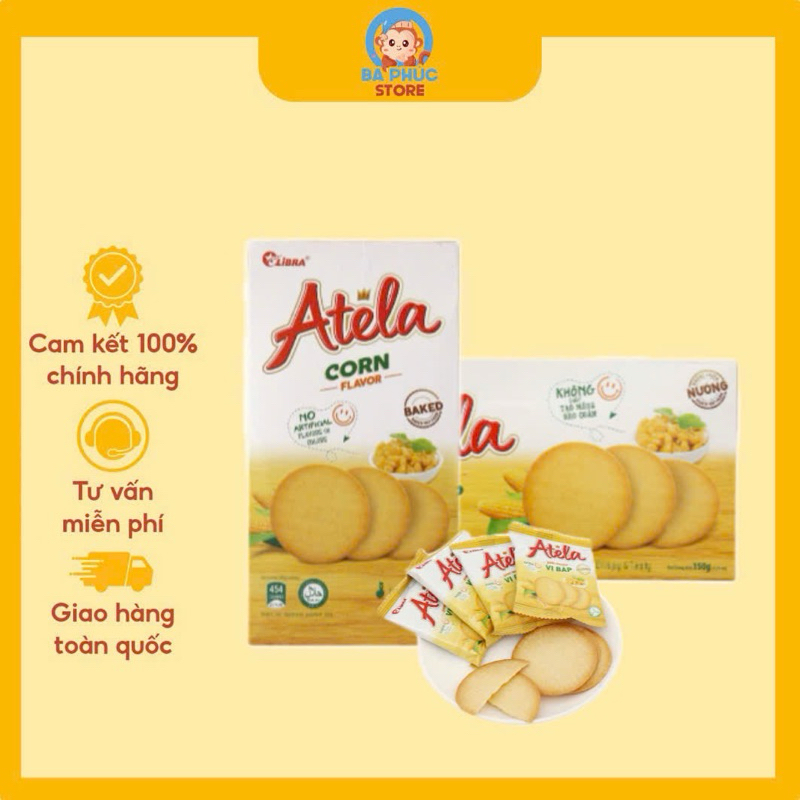 Bánh Quy Vị Bắp Atela Libra Hộp 150g (8 gói) | Shopee Việt Nam