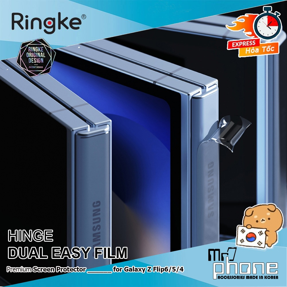 Dán bản lề Ringke HINGE DUAL EASY FILM cho Galaxy Z Flip 6 / 5 / 4 ...