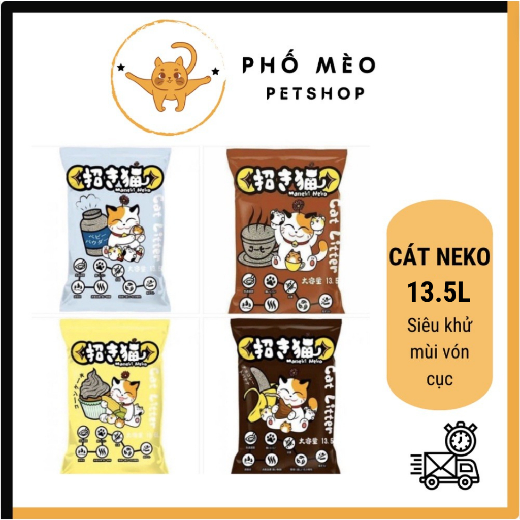 [3.8KG]Cát vệ sinh cho mèo Neko 13,5l | Shopee Việt Nam