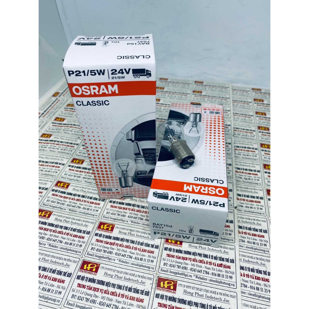 Bóng đèn Phanh 2 Tóc Osram P21/5W 24V 21/5W | Shopee Việt Nam