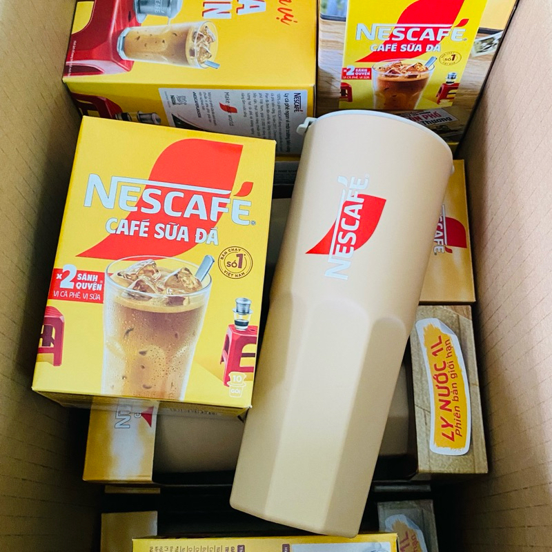 [TẶNG LY NƯỚC 1 LÍT NESCAFÉ] Combo 1 Cà Phê Sữa Đá NESCAFÉ kèm ly nhựa ...