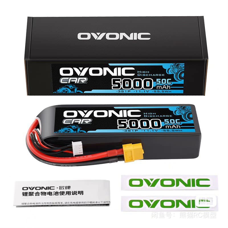 [rcvietnam] Pin LIPO Ovonic 5000mah 2s/3s 50C hàng chính hãng đập hộp ...