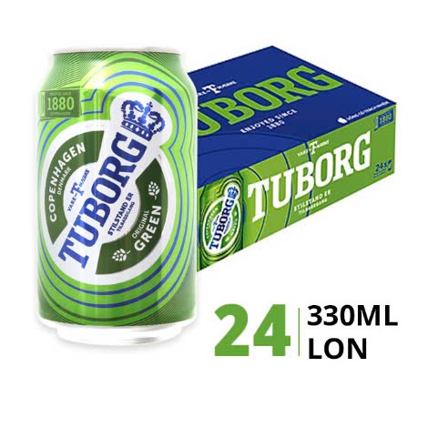 [Trúng thưởng] Bia Tuborg lon - 1 thùng 24 lon 330ml | Shopee Việt Nam