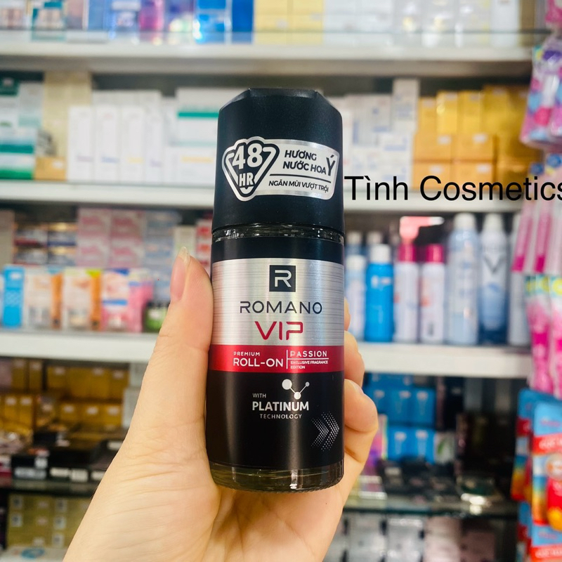 Lăn khử mùi romano VIP passion đỏ, khử mùi cơ thể nam giới, giảm tiết ...