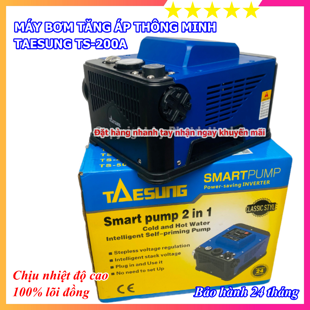Máy Bơm Tăng Áp Thông Minh TAESUNG TS-200A - Hàng Nội Địa Cao Cấp - Bảo Hành Chính Hãng 24 Tháng ...