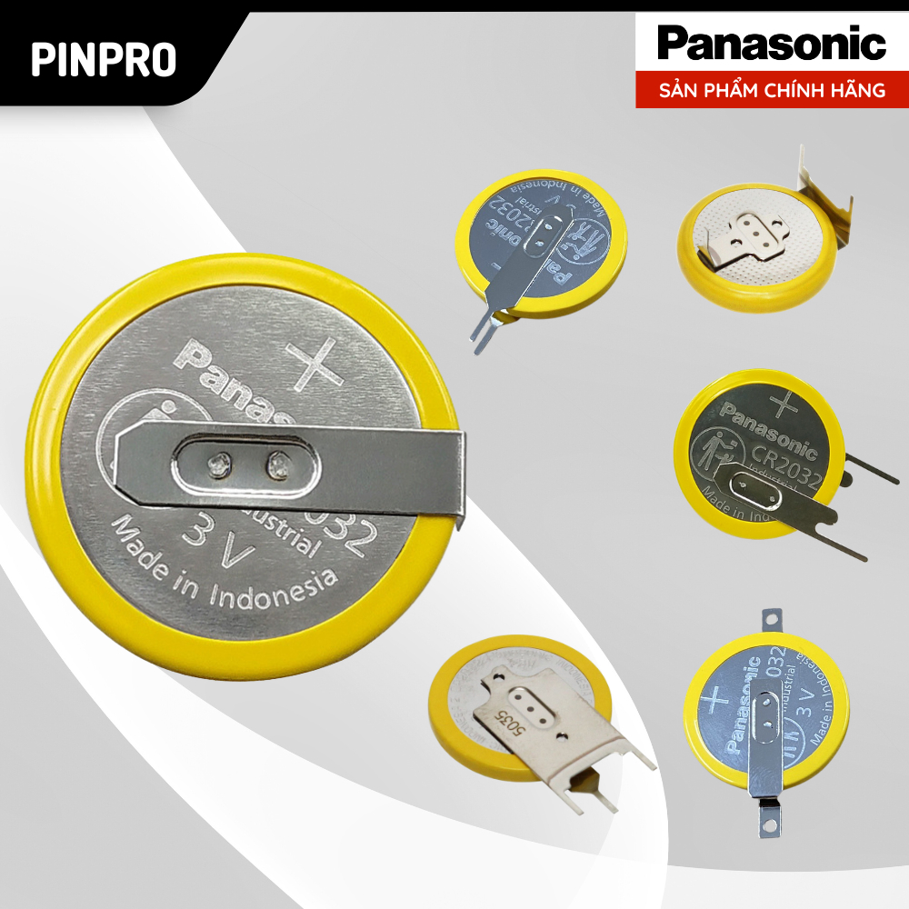 Pin CMOS CR2032 Panasonic 3V Hàn chân | Shopee Việt Nam