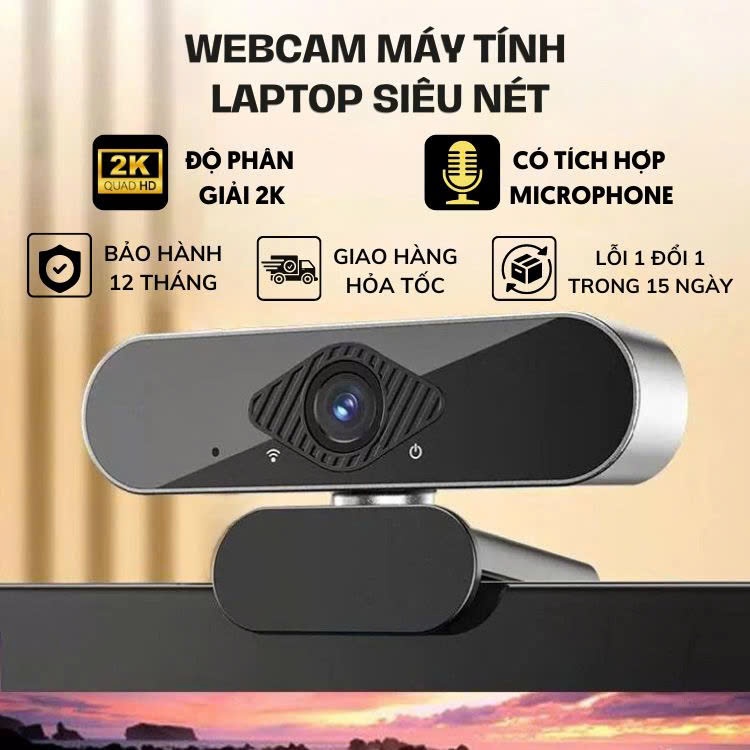 Webcam Máy Tính PC Laptop Q-20 Có Mic Độ Phân Giải 2K Camera Siêu Nét ...