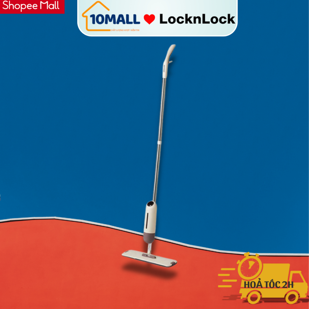 Cây lau nhà ETM472 LocknLock dạng tia nước 360 độ xịt rộng lau nhanh ...