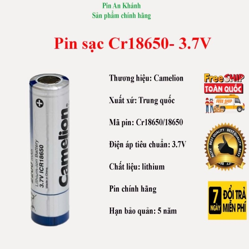 Pin 18650 Camelion 2200mah 3,7V-4.2V chính hãng | Shopee Việt Nam