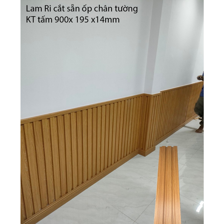 Lam Ri ốp chân tường chống ẩm mốc, thẩm mỹ cao, dễ thi công. | Shopee ...
