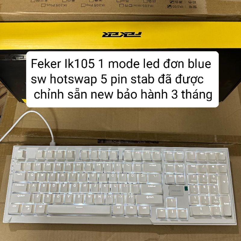 (New) Bàn phím cơ không dây Feker IK85 Plus / 3 mode / Mạch xuôi / Led RGB / Gasket mount ...