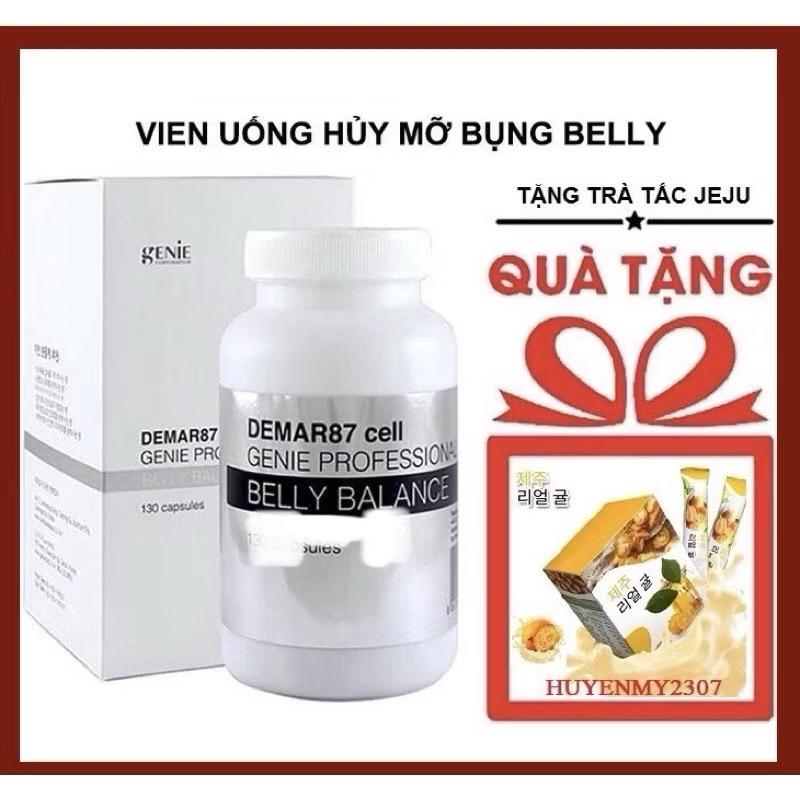 Viên uống hủy mỡ bụng Genie Demar87 Cell Professional Belly Balance Hàn ...