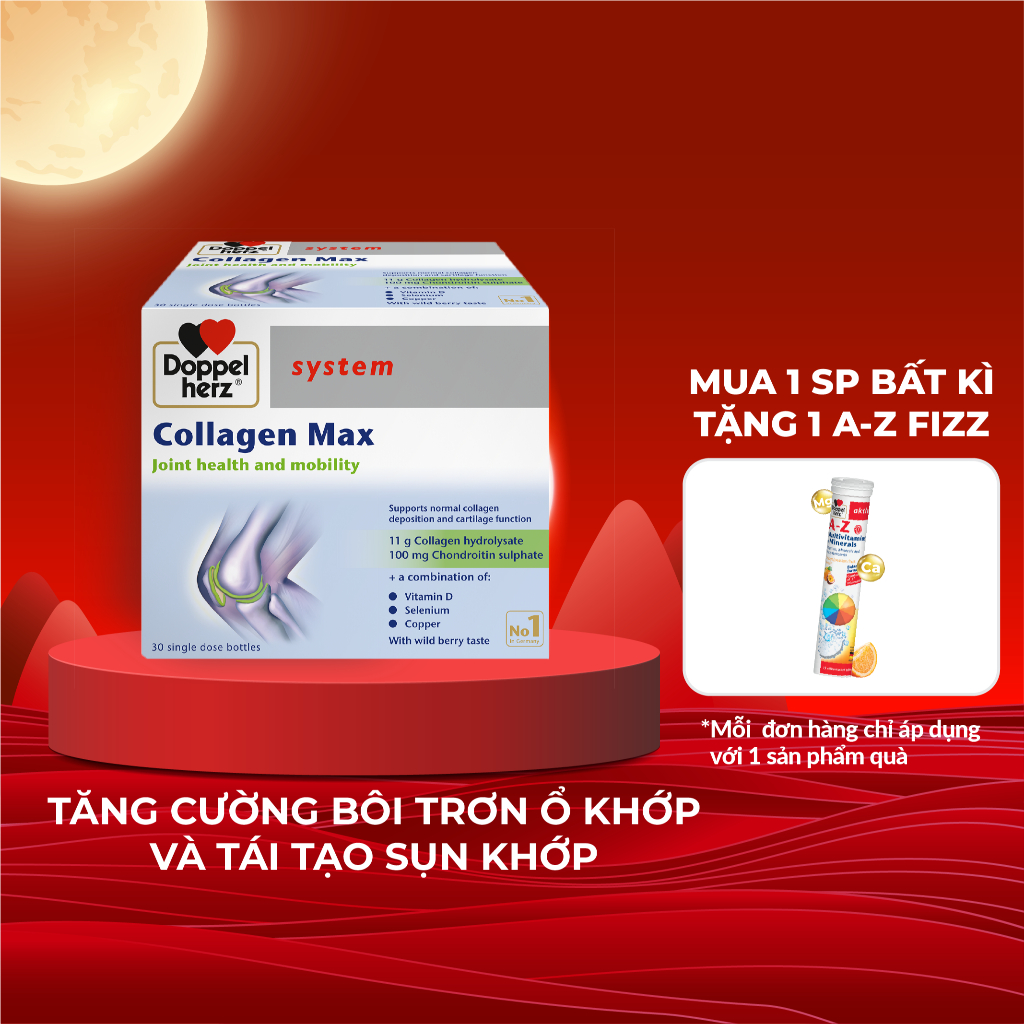 Collagen thuỷ phân tăng độ linh hoạt của khớp Doppelherz Collagen Max (Hộp 30 ống) | Shopee Việt Nam