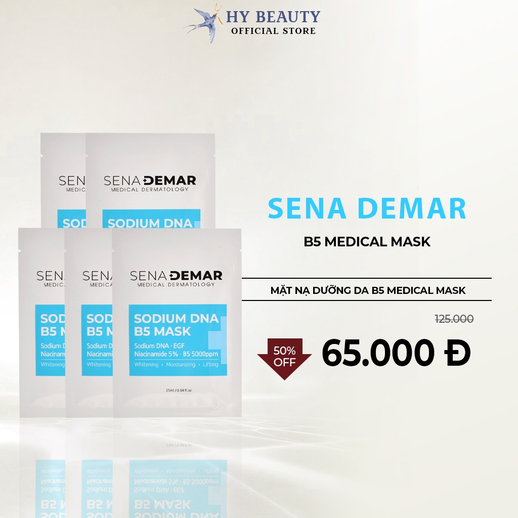 SET 5 Miếng Mặt Nạ Sena Demar và Premium Demar 25ml Hỗ Trợ Dưỡng Trắng ...