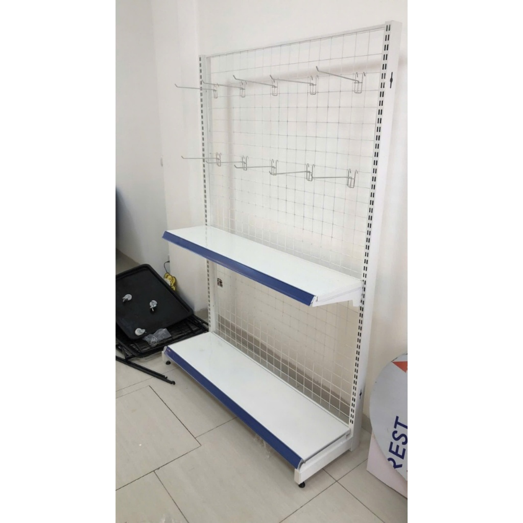 Kệ siêu thị lưng lưới Vinatech cao cấp - D70 x C1.2m x 2 tầng | Shopee ...