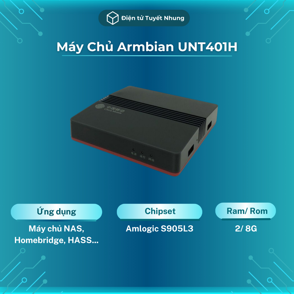 Máy Chủ Armbian UNT401H, Ram 2G, Rom 8G eMMC, Chip Amlogic S905L - L3 ...