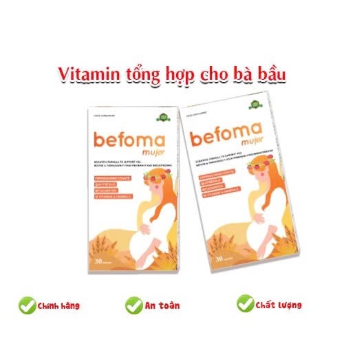 Vitamin tổng hợp cho bà bầu Aplicaps Befoma mujer (30 viên) | Shopee ...