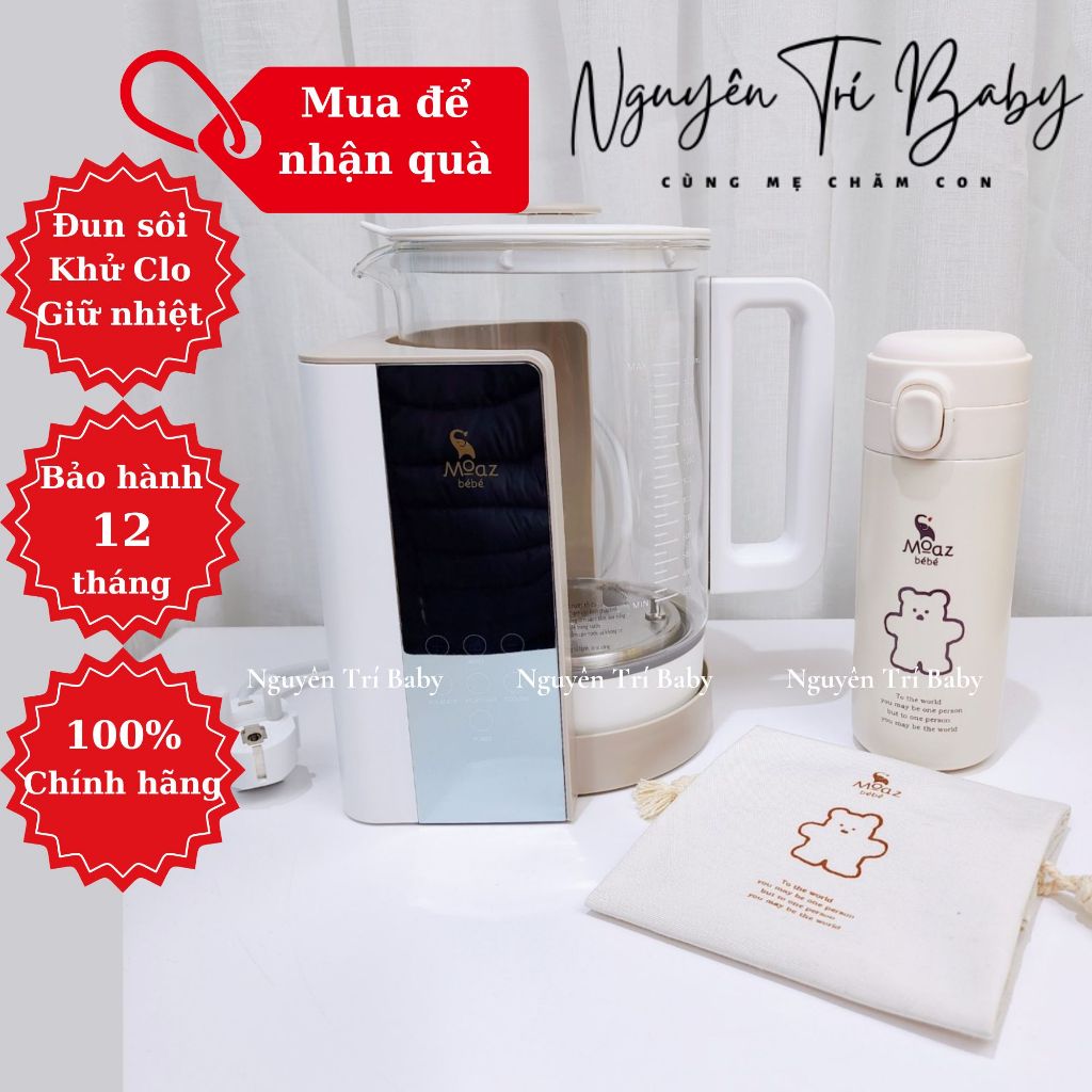 Bình đun nước pha sữa phiên bản cao cấp Moaz bebe Premium MB043, MB071 ...