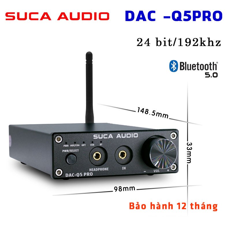 GIẢI MÃ DAC Q5-PRO - KẾT NỐI BLUETOOTH 5.0, CỔNG QUANG, USB/PC | Shopee Việt Nam