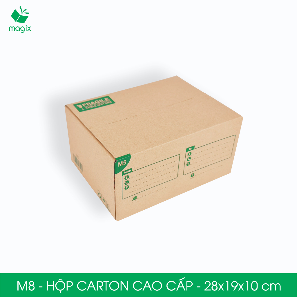 M8 - 28x19x10 cm - 60 hộp carton đóng hàng cao cấp - Thùng carton, hộp ...