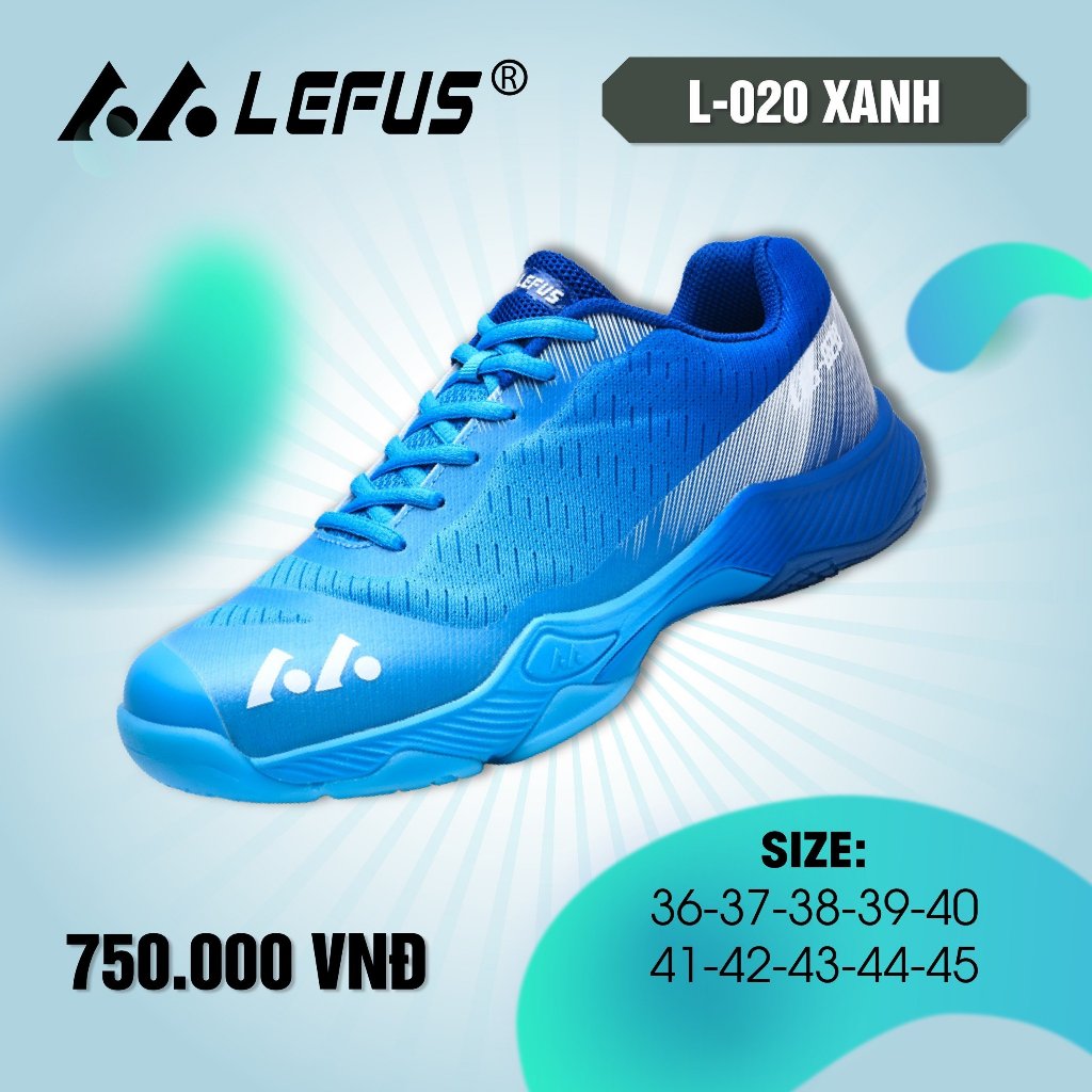 Giày đánh cầu lông pickleball cao cấp Lefus L028 màu xanh và màu đen | Shopee Việt Nam