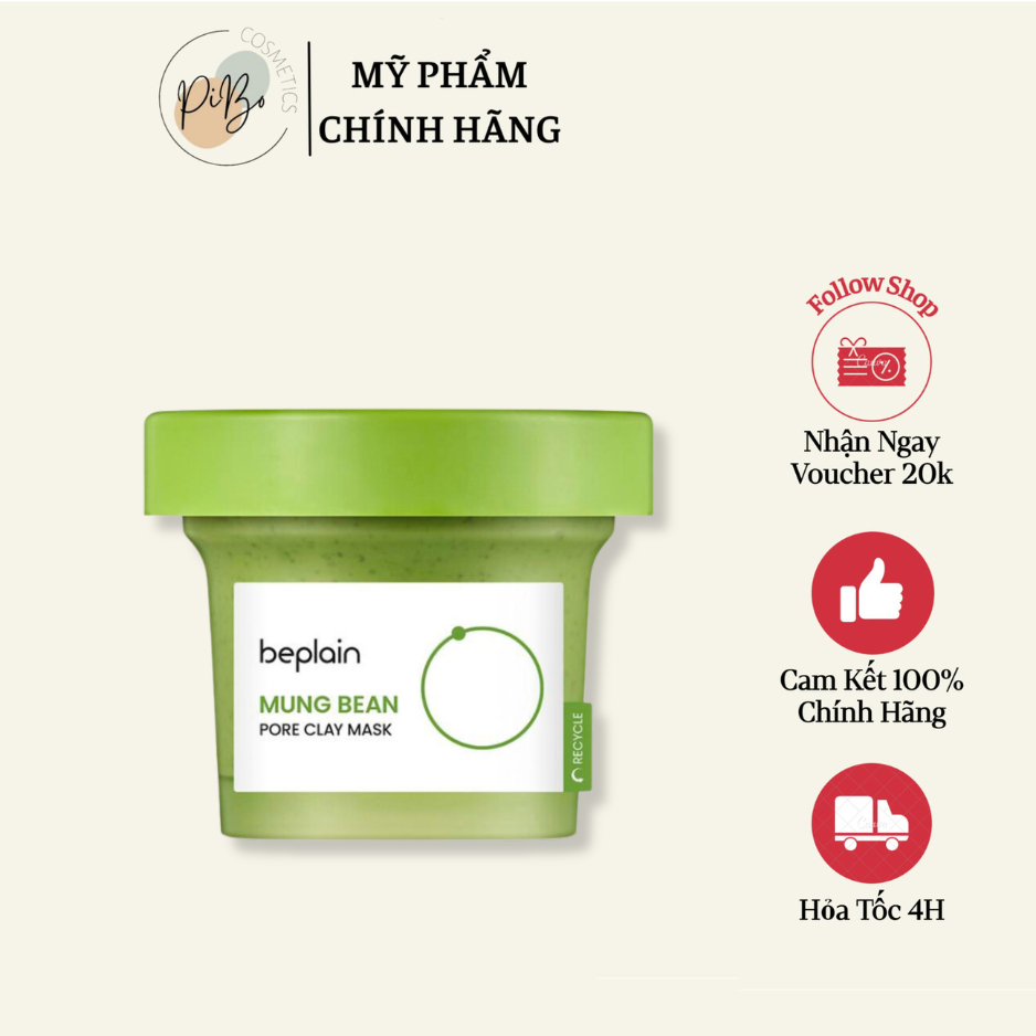 Mặt Nạ Đất Sét Beplain Mung Bean Pore Clay 120ml | Shopee Việt Nam