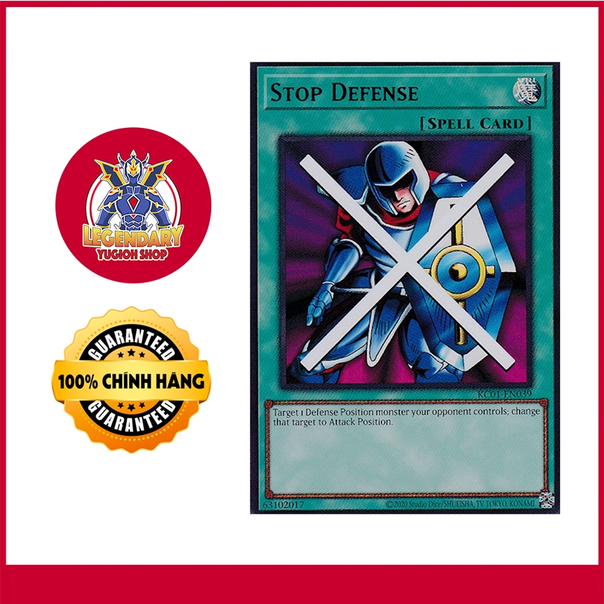 [Thẻ Bài Yugioh Chính Hãng] Stop Defense | Shopee Việt Nam