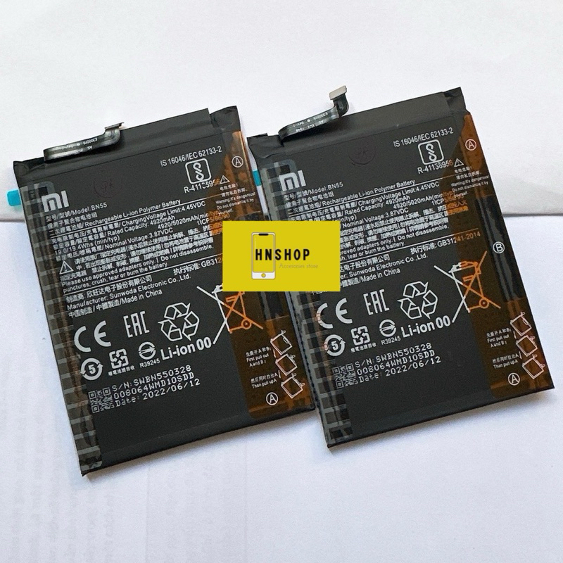 Pin Xiaomi Redmi Note 9S BN55 5020mAh Zin Chính Hãng- Bảo Hành 6 Tháng ...