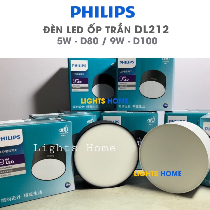 Đèn LED ốp trần DL212 Philips EC RD - HÀNG CHÍNH HÃNG - Ánh sáng êm dịu ...