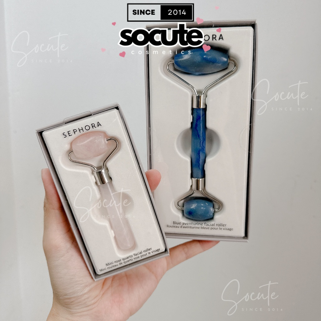 Thanh Lăn SEPHORA Blue Aventurine De-Puffing Facial Roller - Rose Quartz Facial Roller | Shopee ...