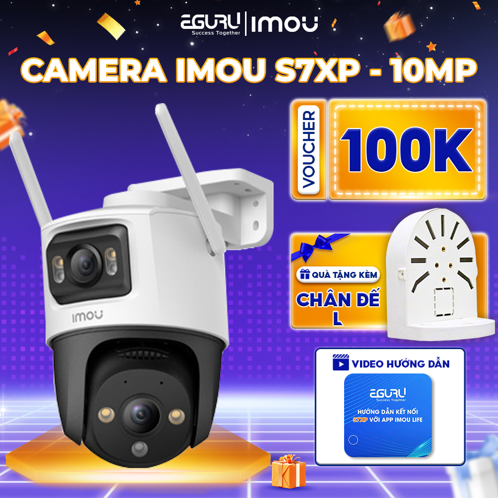 Camera IMOU 2 Mắt Ngoài Trời Cruiser Dual S7XP 10MP 6MP | Chống Nước ...