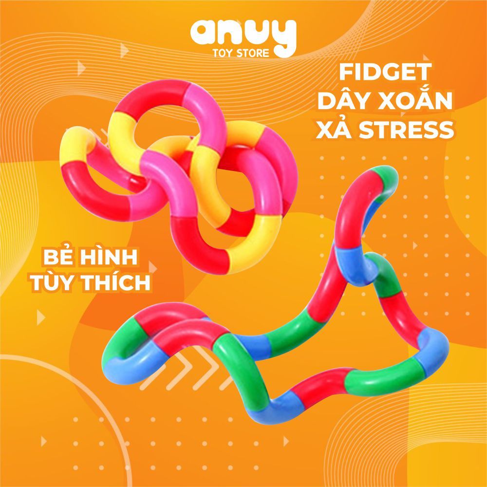 Fidget dây xoắn biến hình 3D xoay 360 độ tạo hình giảm căng thẳng ...