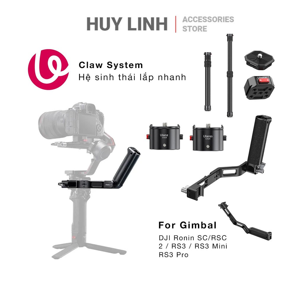 Ulanzi Claw CO19 Quick Release Tay cầm phụ cho gimbal DJI RS 3/RS 3 Mini/RS 3 Pro/Ronin-SC/RSC 2 ...