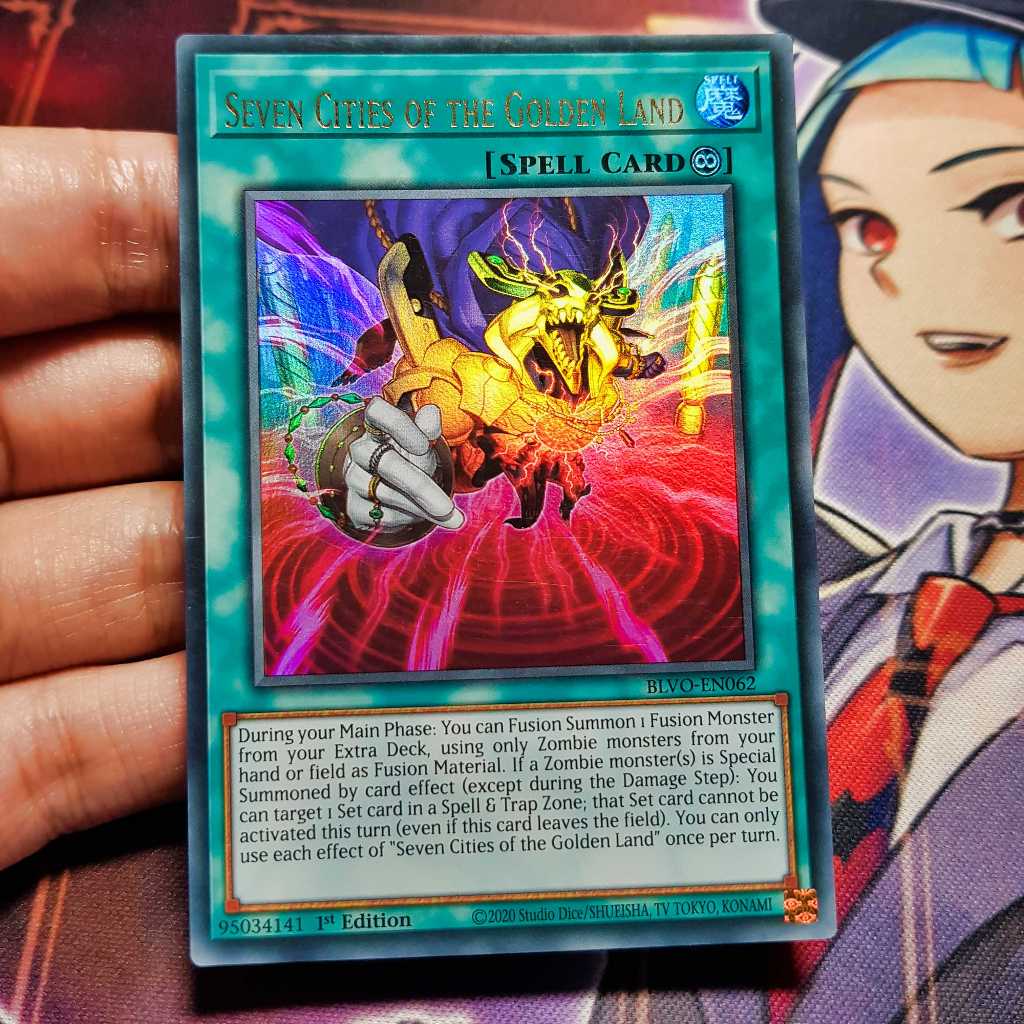 Thẻ bài Yugioh chính hãng | Seven Cities of the Golden Land | BLVO Ultra rare. | Shopee Việt Nam