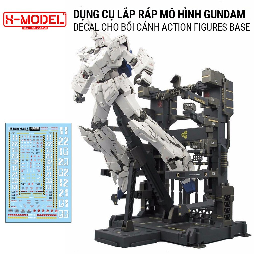 Decal cho bối cảnh TY01, TY02, TY03 cho Figure Base Action Base, dụng cụ lắp ráp mô hình XMODEL ...