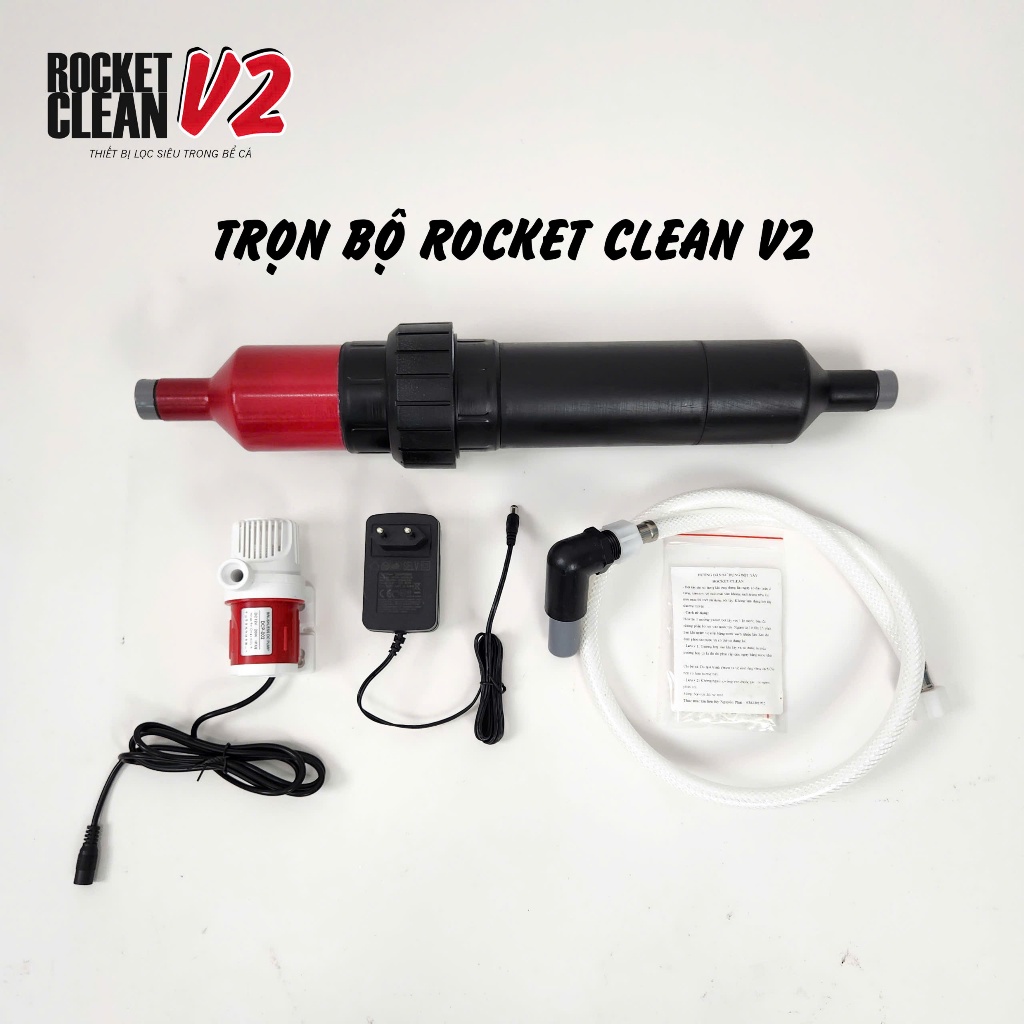 Thiết bị lọc siêu trong bể cá - ROCKET CLEAN V2 | Shopee Việt Nam