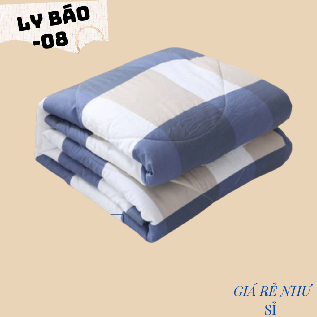 Chăn hè chần bông đắp 2 mặt - mền ngủ cotton 1.6x2m - chất liệu cotton ...