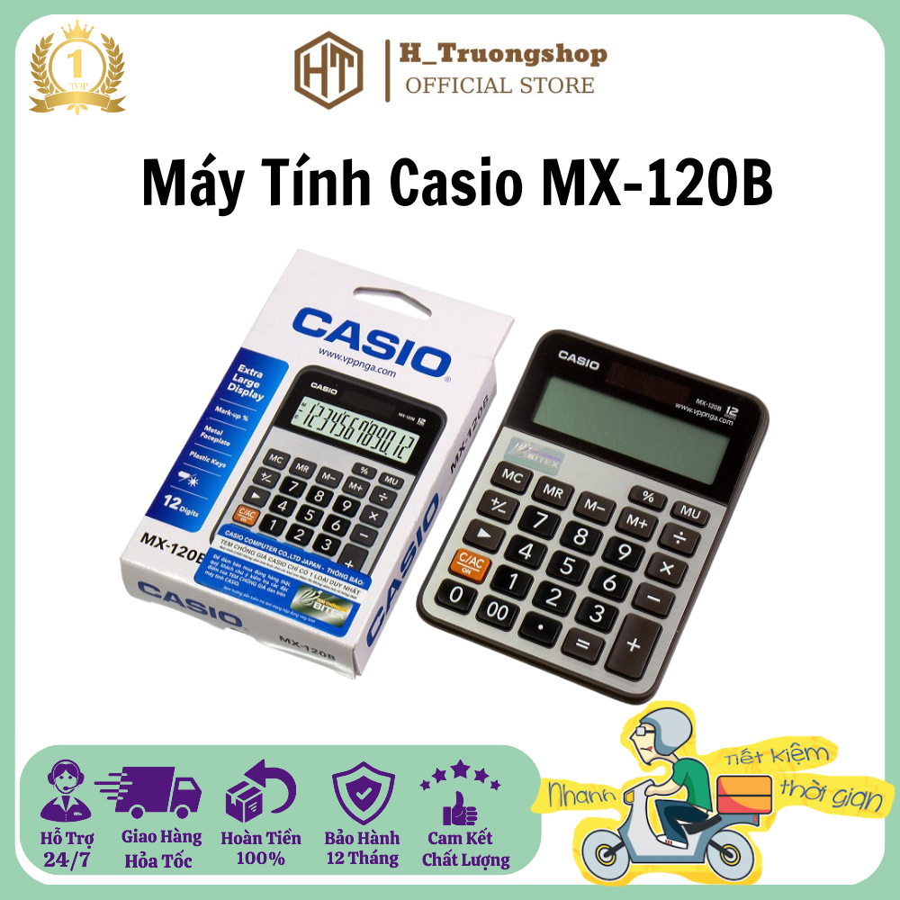 Máy Tính Casio MX 120B - Chính Hãng Bảo Hành 7 Năm | Shopee Việt Nam