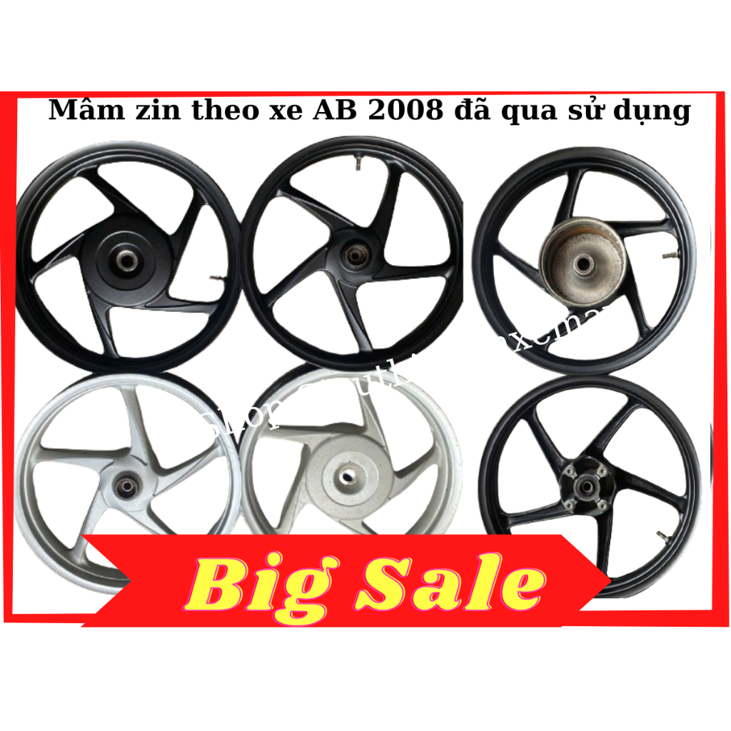 Mâm zin Click 110 / AB 2008 hàng theo xe thanh lí đã qua sử dụng ...